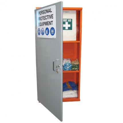 PPE Storage Cabinet - Single Door - 3 Shelves – Storemasta NZ